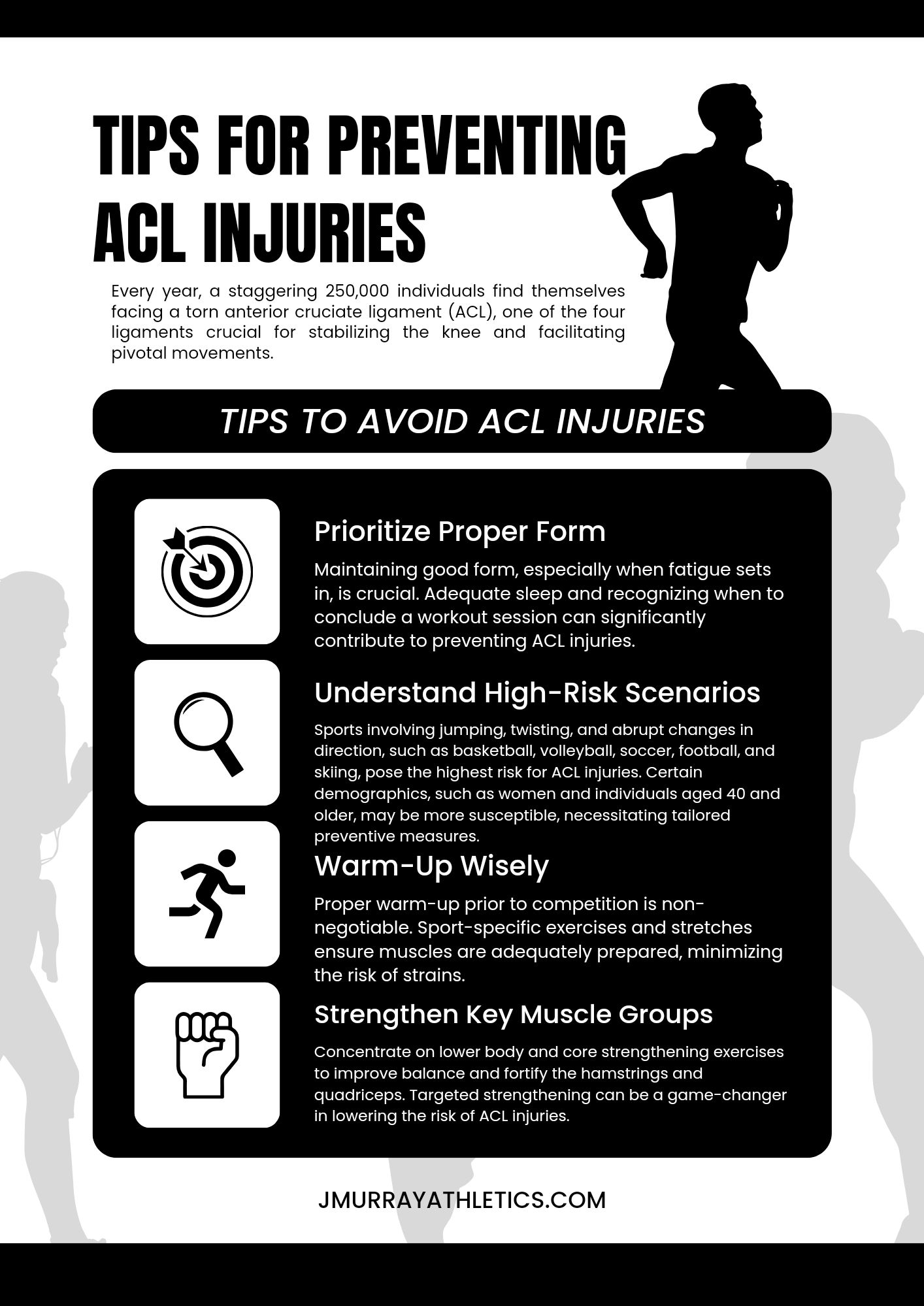 tips for preventing ACL injury - JMURRAYATHLETICS.com