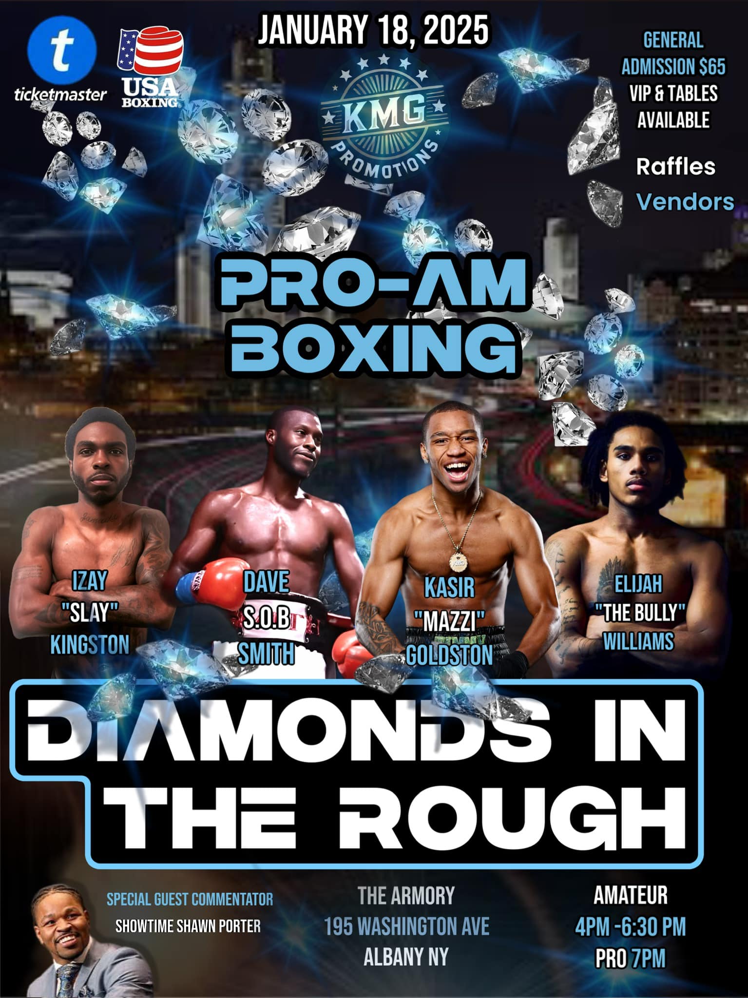 Diamonds in The Rough Premiere Boxing Event - Albany, NY - JMURRAYATHLETICS